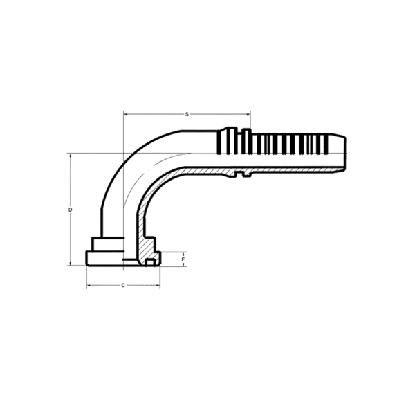 CODE 61 – O-RING FLANGE (90° SWEPT ELBOW) – Nexongate